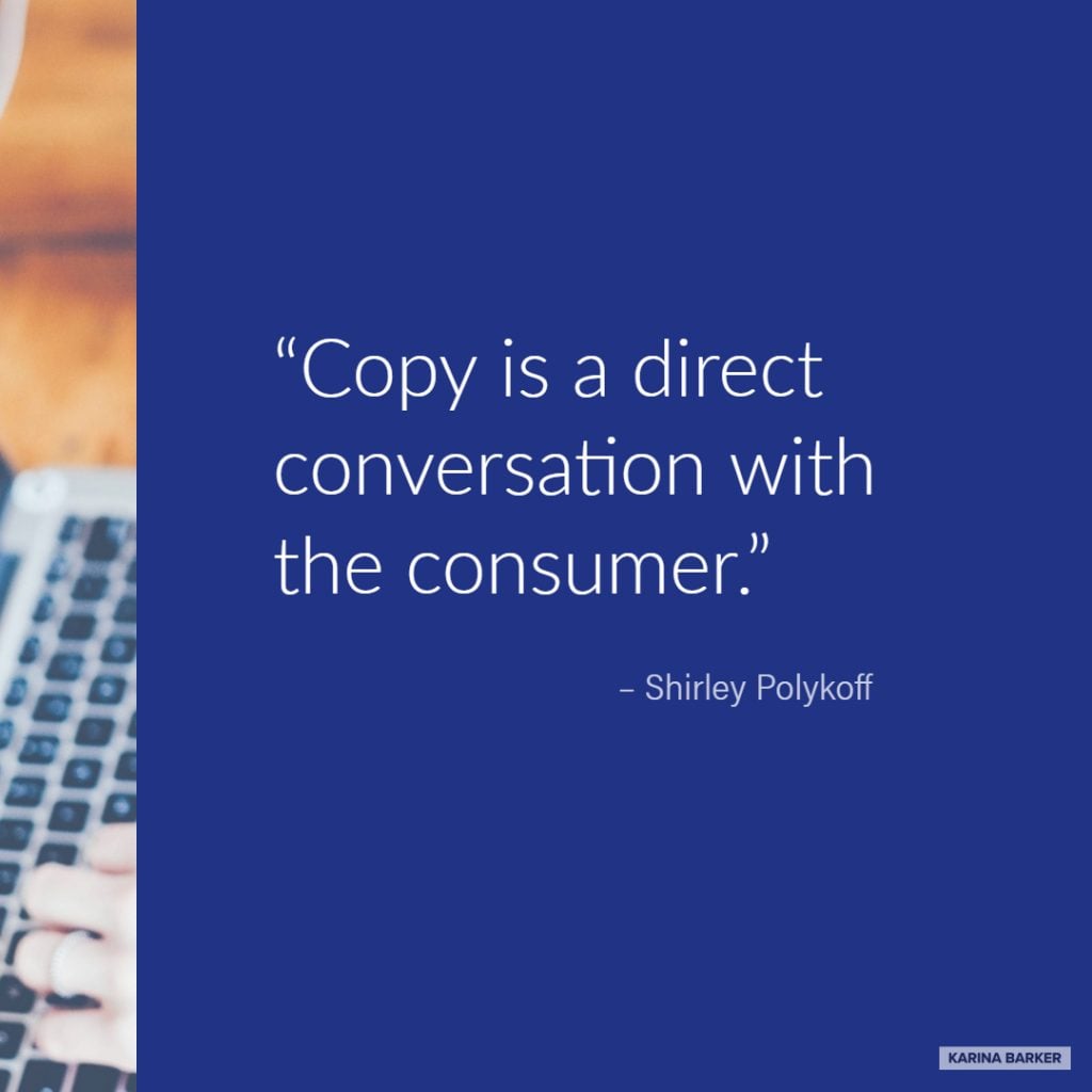 21 Quotes from Female Copywriters - Karina Barker